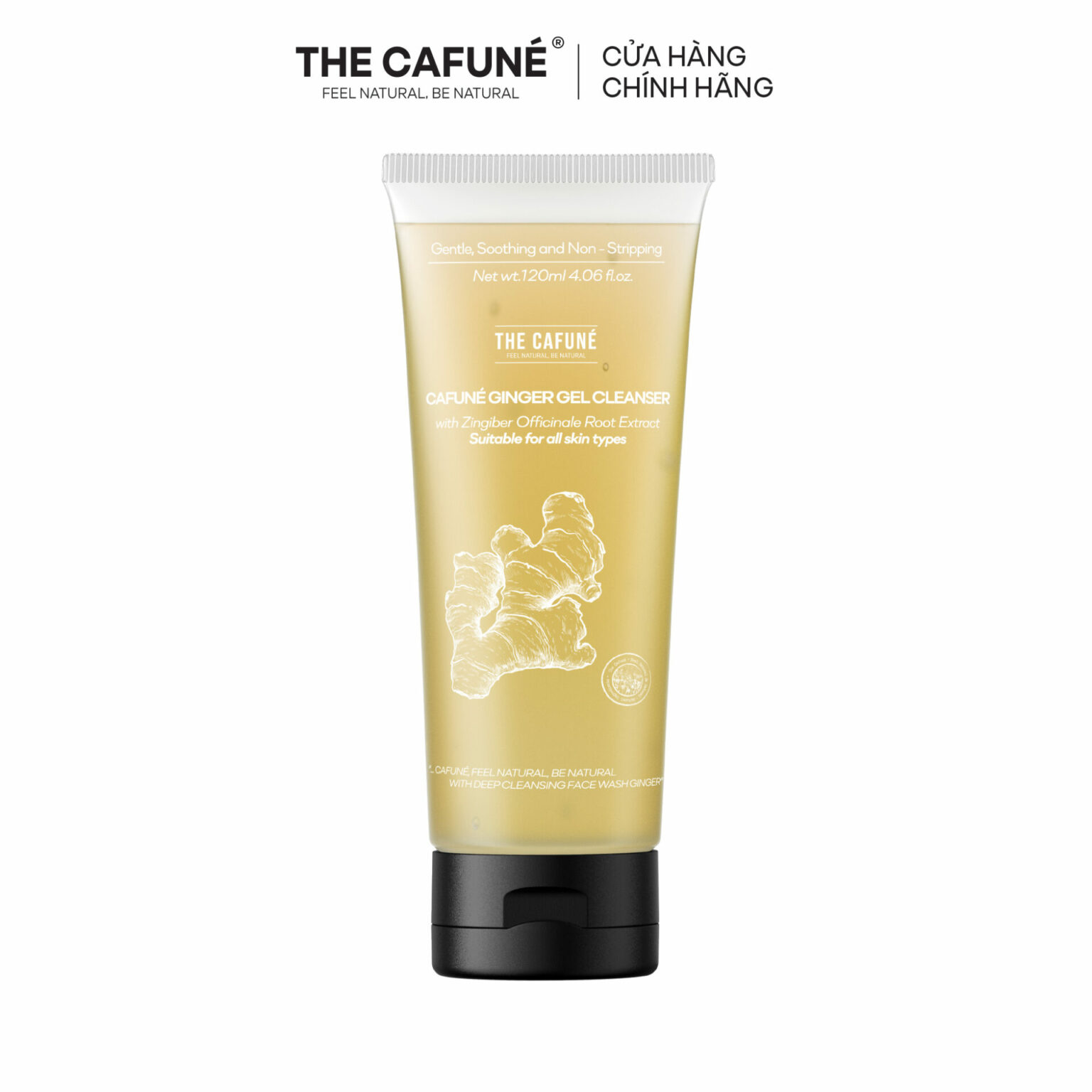 Sữa rửa mặt Cafuné chiết xuất gừng thích hợp cho da thường, da mụn 120ml
